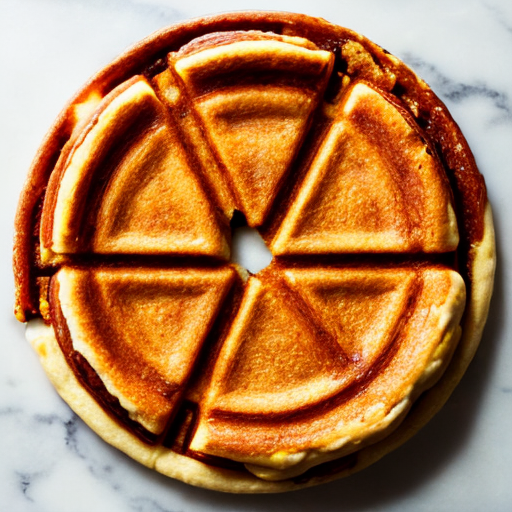 Poop And Corn On Waffle