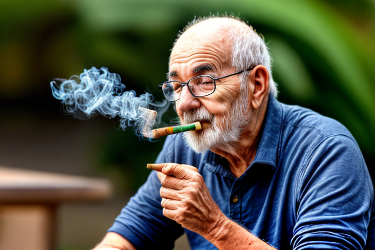 Rato fumando cigarro no esgoto