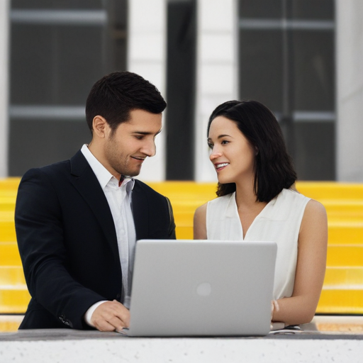 flat infographic corporate memphis art style of two generic people with ...