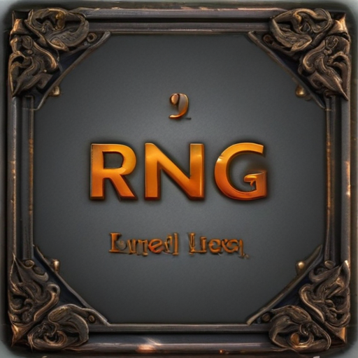 generate me a game icon for my game "generic rng" add text in the ...