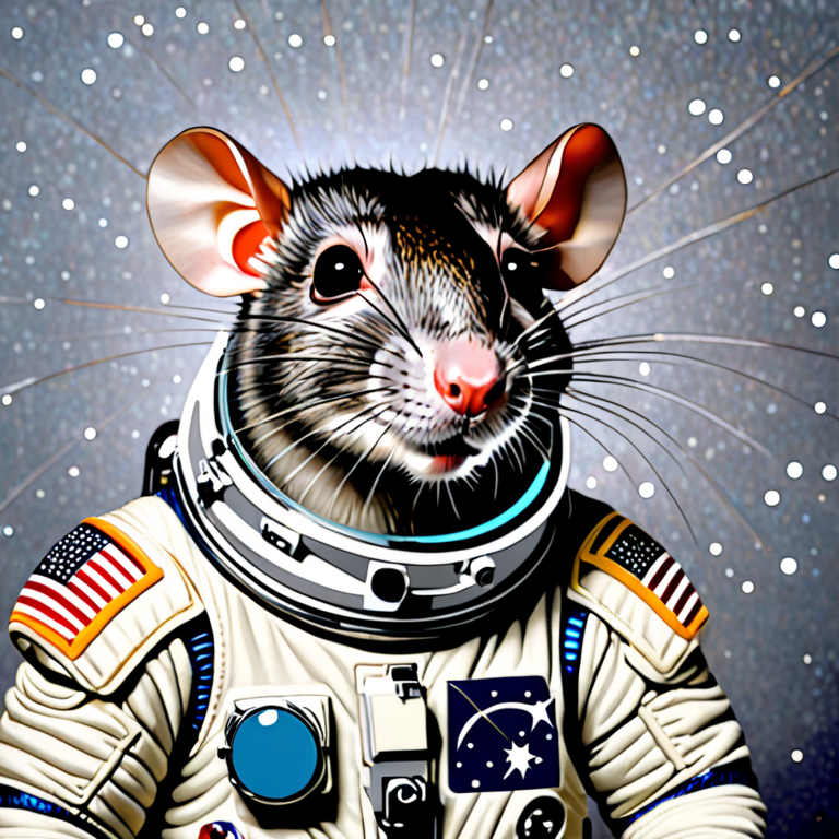 rat in space
