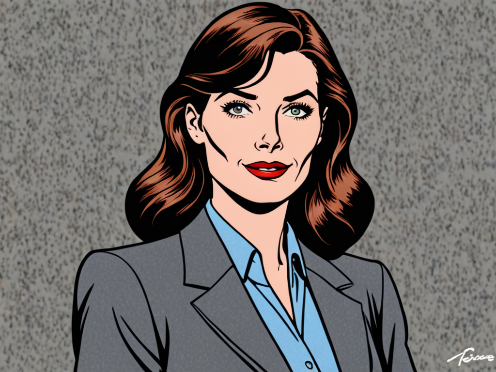 Lois Lane cartoon style