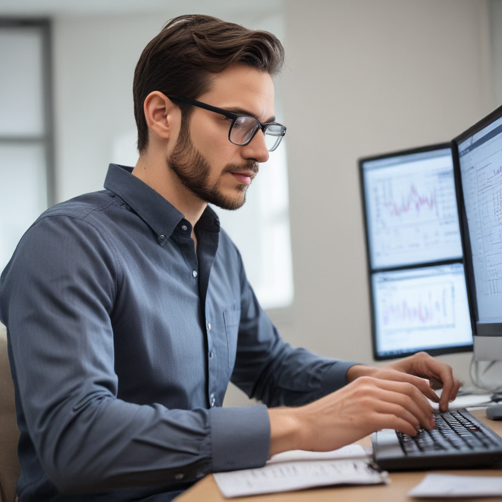 a man working as a data engineer