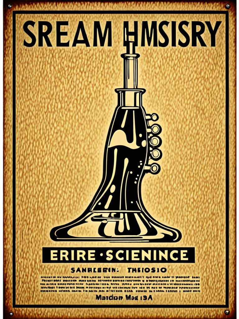 streamline chemistry progress propaganda science poster
