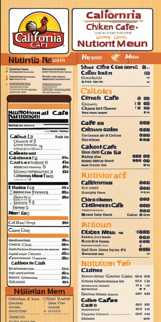 California Chicken Cafe Menu Featuring Delicious Options and ...