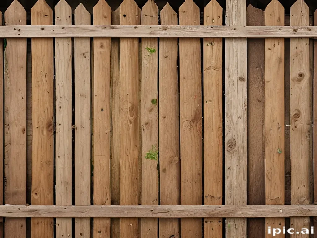 A Rustic Wooden Fence Displaying Natural Textures and Earthy Tones.