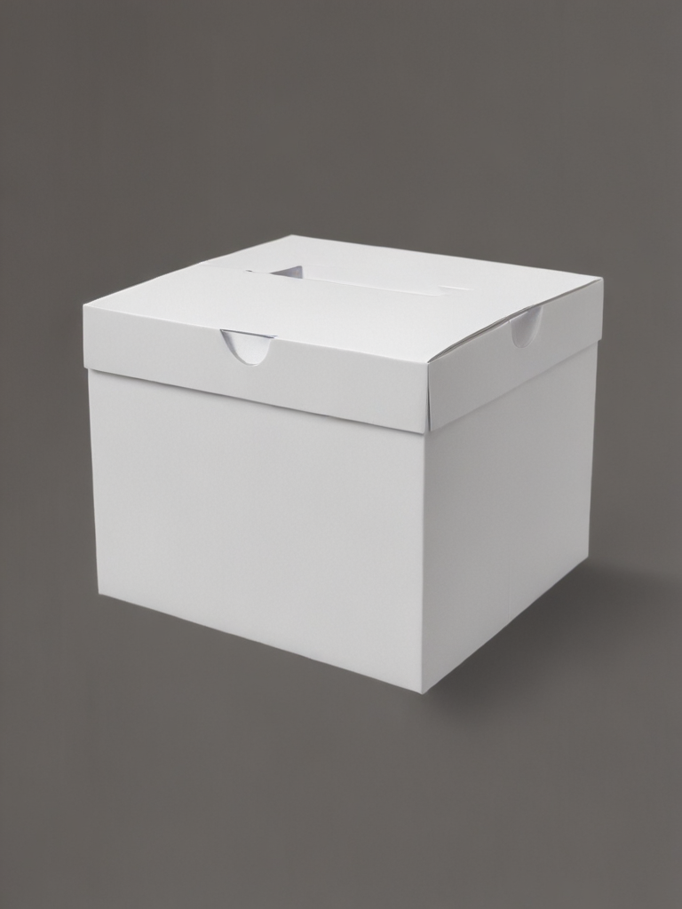 A Plain White Box with a Slot on the Top for Inserts.