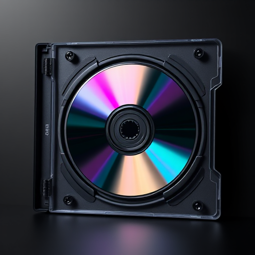 The Colorful Reflection and Texture of a Scratched Compact Disc