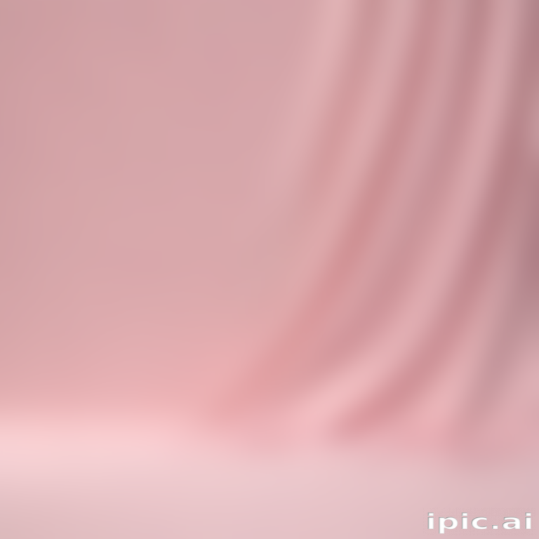 Soft Pink Drapery Creating an Elegant and Serene Background Atmosphere