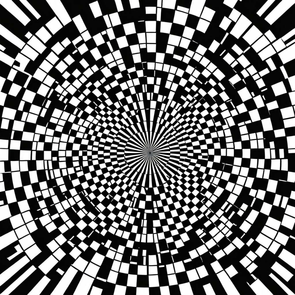 create a moving static optical illusion with 300dpi resolution