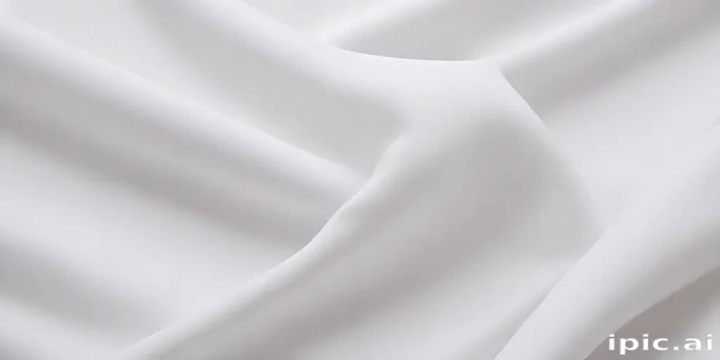 Soft White Fabric Draped Elegantly, Showcasing Its Smooth and Flowing ...