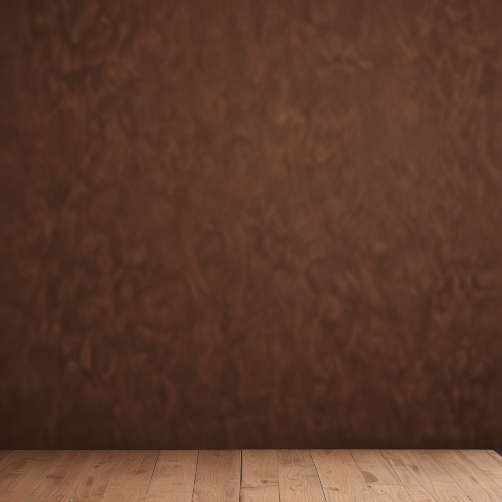 Warm Brown Textured Wall with Wooden Floor for Interior Design Inspiration