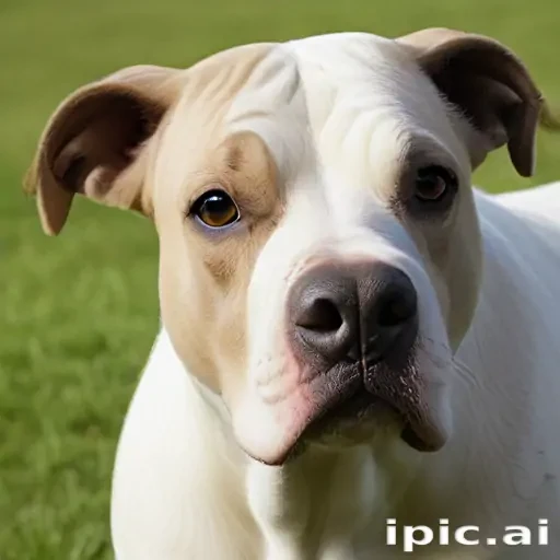 A Close-Up Portrait of a Playful and Friendly Dog Outdoors.