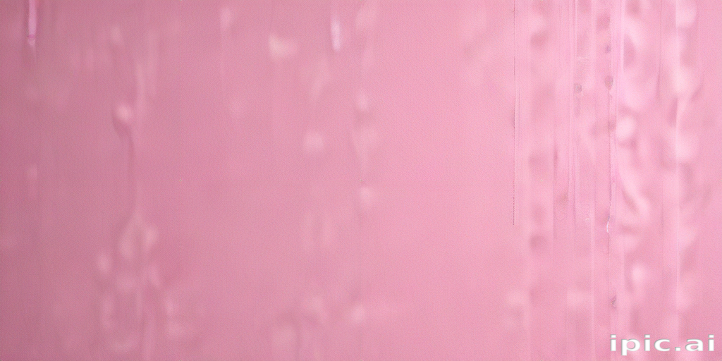 Soft Pink Background with Delicate Water Droplets Creating a Serene ...