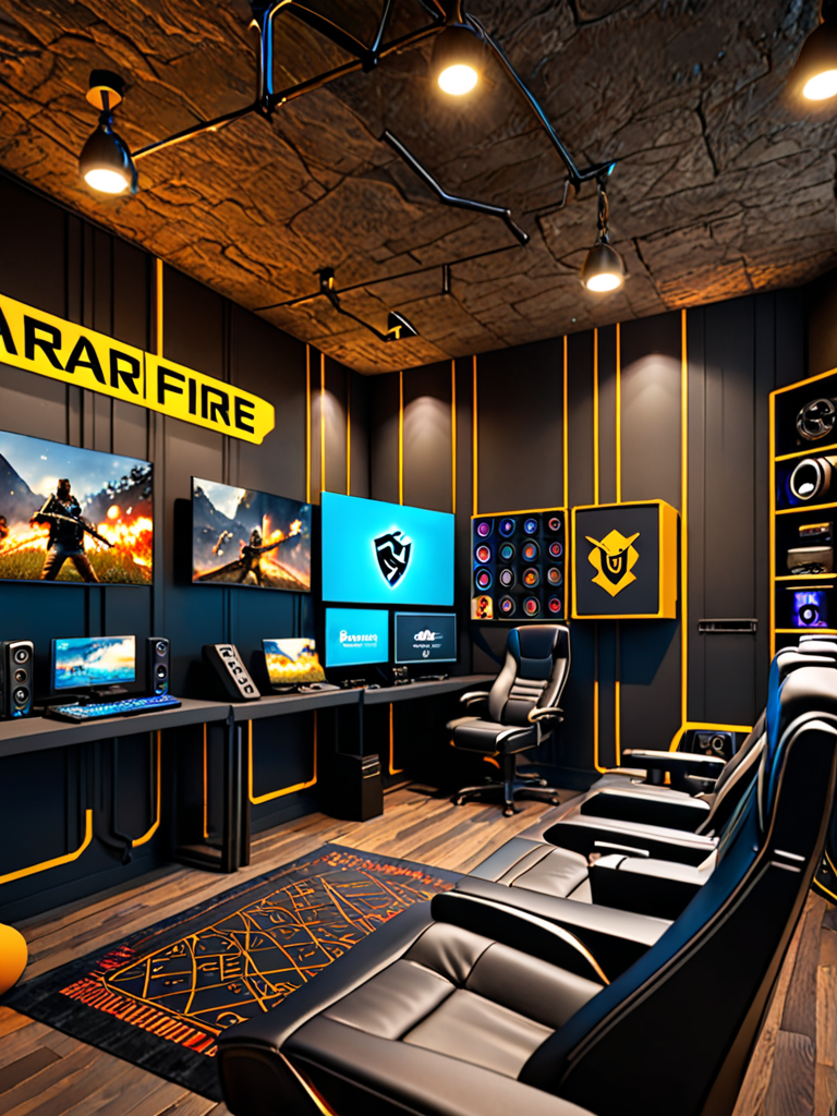 Free fire gamer room