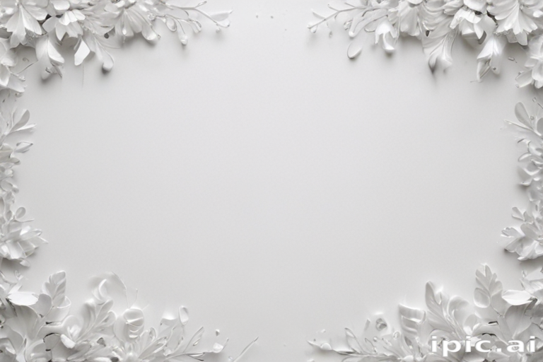 Elegant White Floral Frame Design for Inviting and Sophisticated Displays