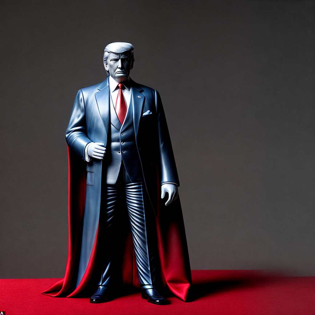 A full figure Donald Trump as the Emperor of the United States in full ...