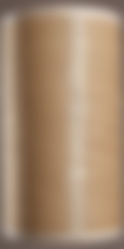 Close-Up of a Smooth, Polished Wooden Cylinder on a Neutral Background