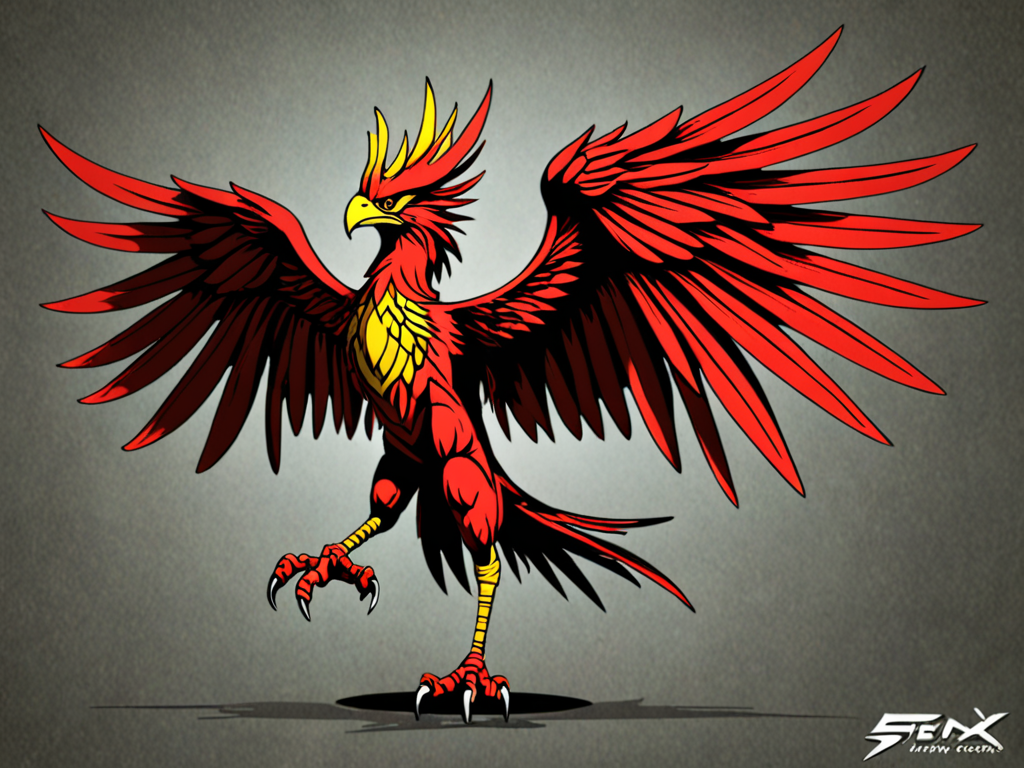 red fenix trophy 2d draw anime style