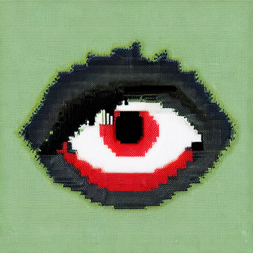 Sharingan pixel art