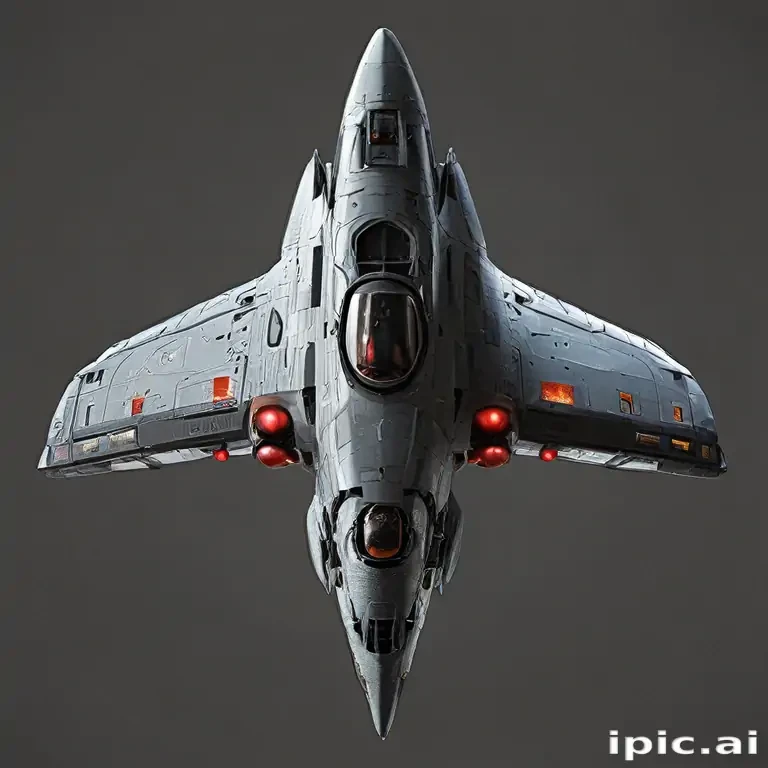 Futuristic Spaceship Design Featuring Sleek Lines and Advanced ...