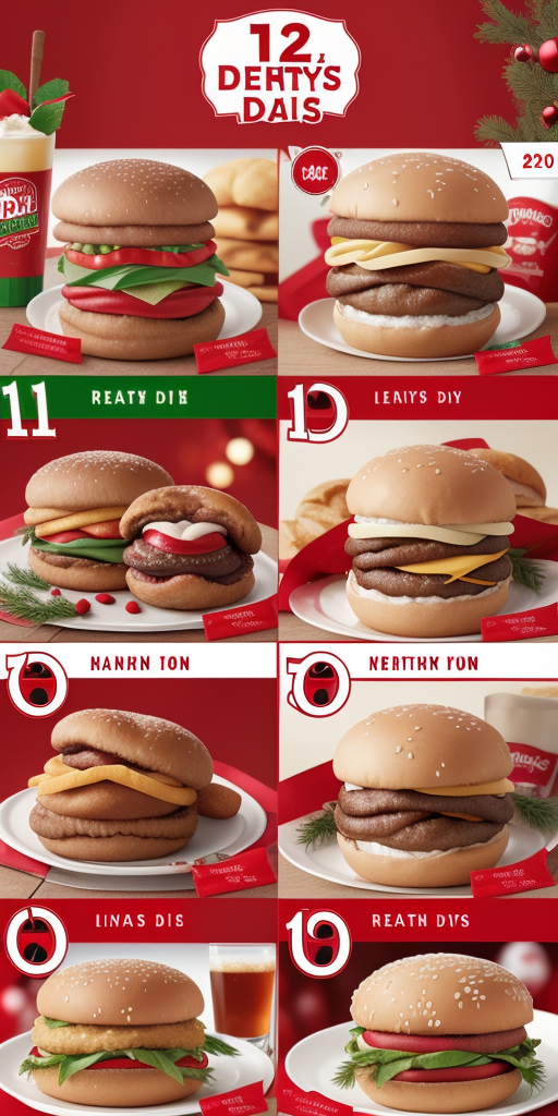 Delicious Holiday Burger Collection Featuring Unique Flavors for Every Day