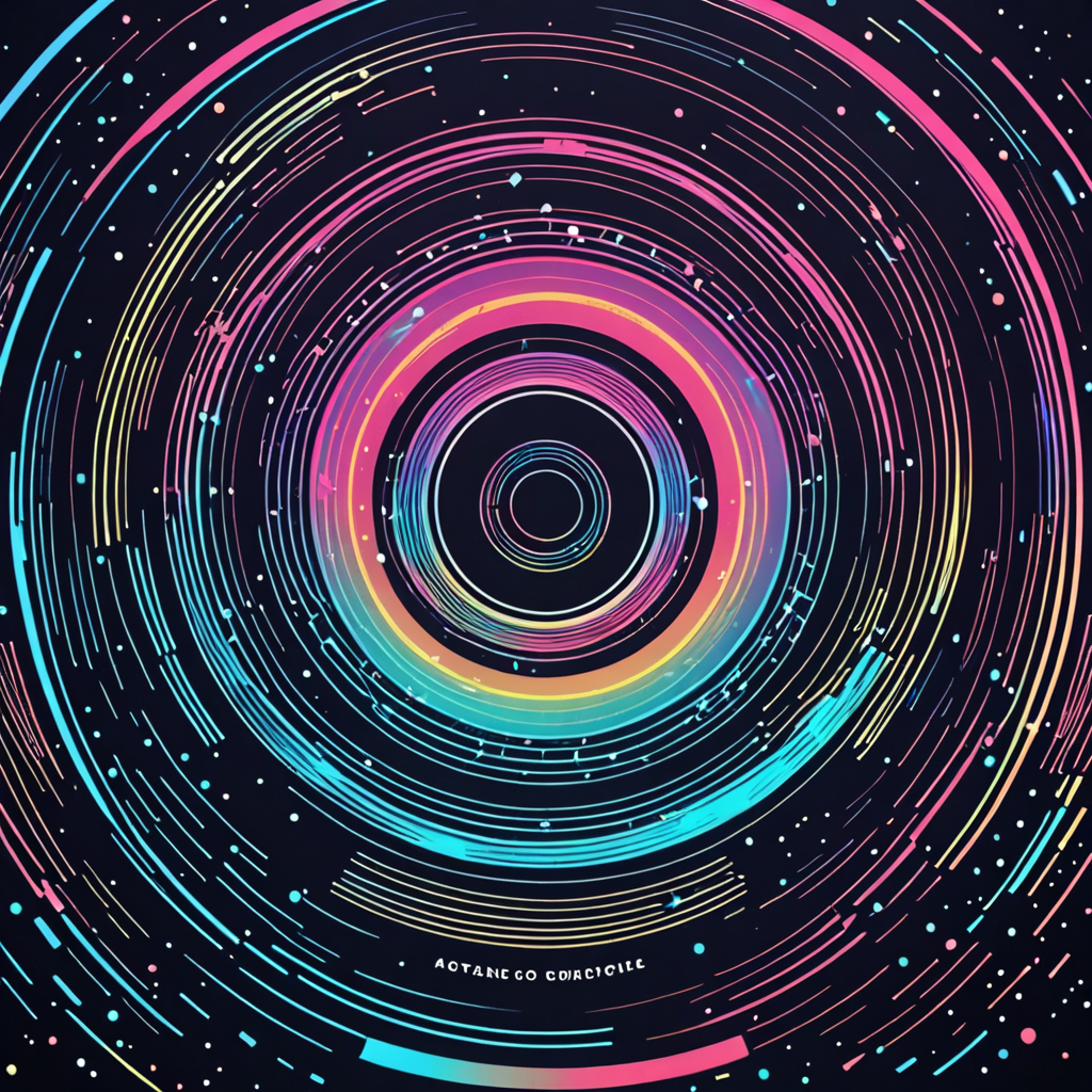 digital space trance music party