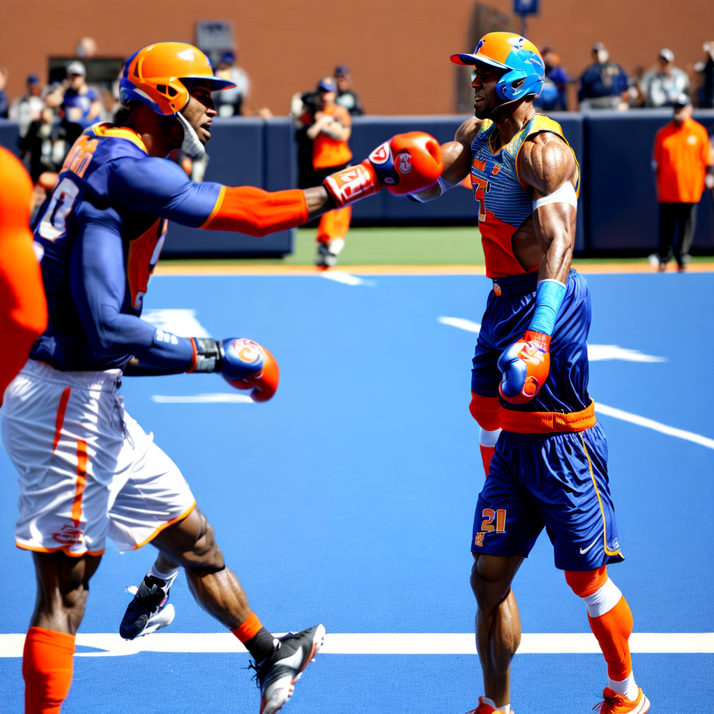 David Goggins fist fighting Lebron James at Neyland Stadium in ...