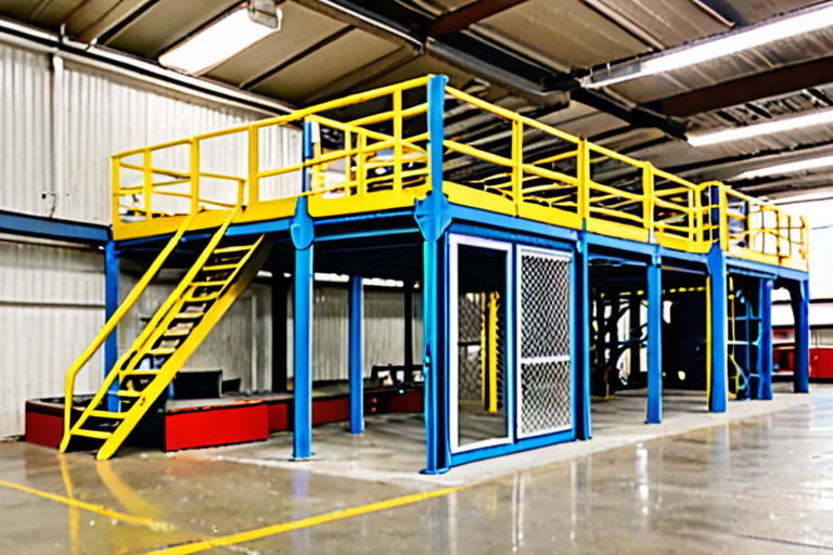 mezzanine racks supported platform