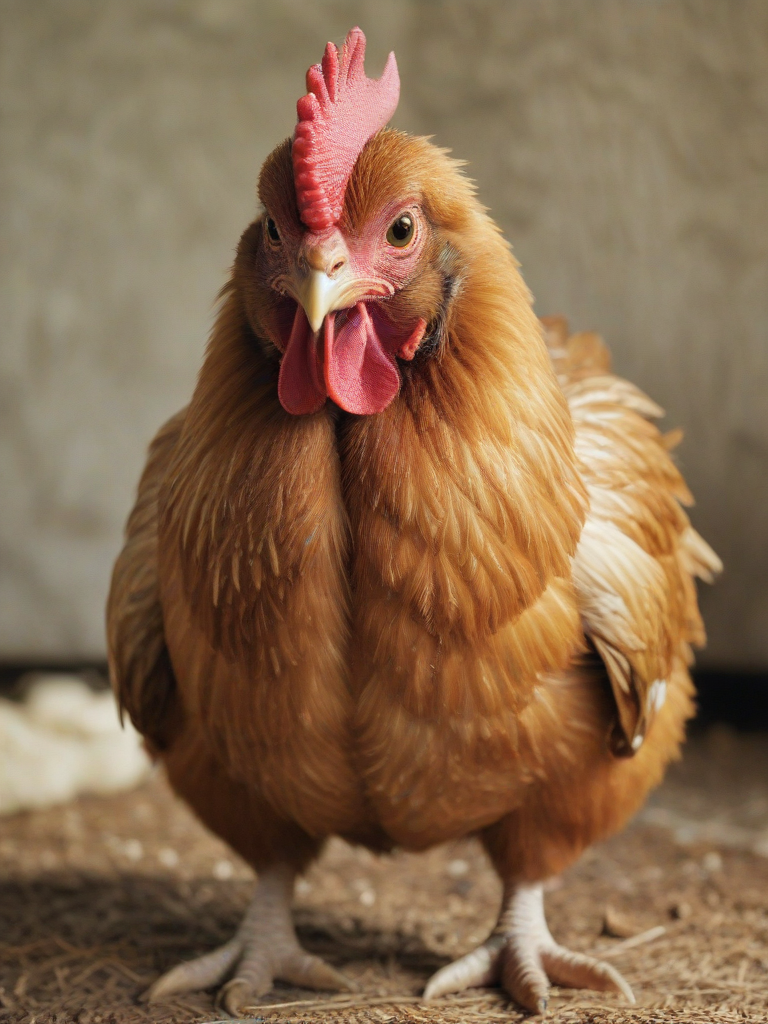a chicken hwo looks like chuck norris