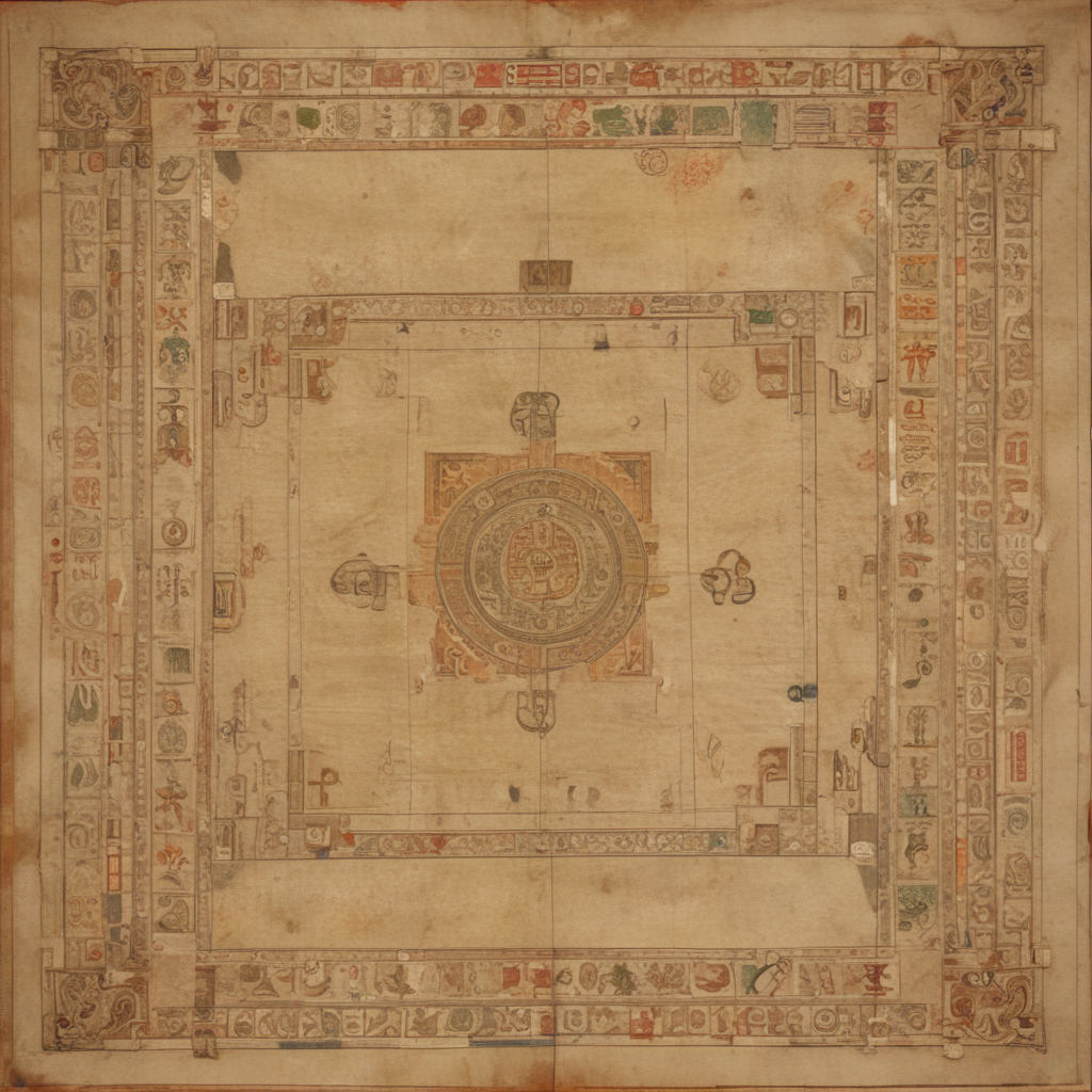 You examine the map closely. It appears to be a map of the temple ...
