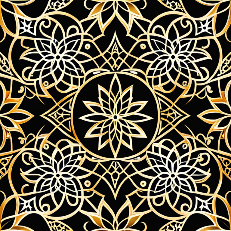 greeting card islamic floral pattern vector design with glowing arabic ...