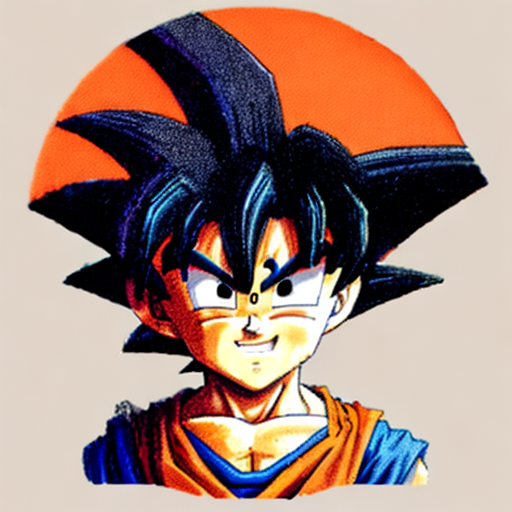 Goku with an egg for a head