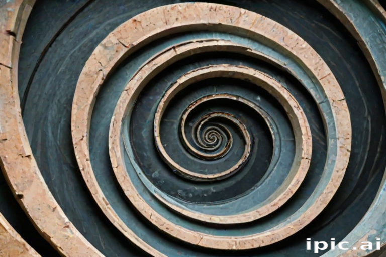 Intricate Spiral Design Revealing Depths of Nature's Mathematical ...
