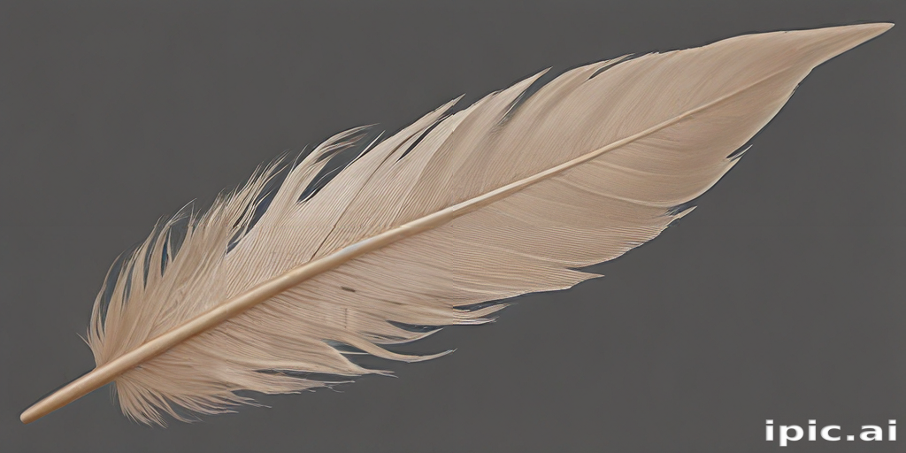 Delicate and Elegant Feather Displaying Intricate Details and Natural ...