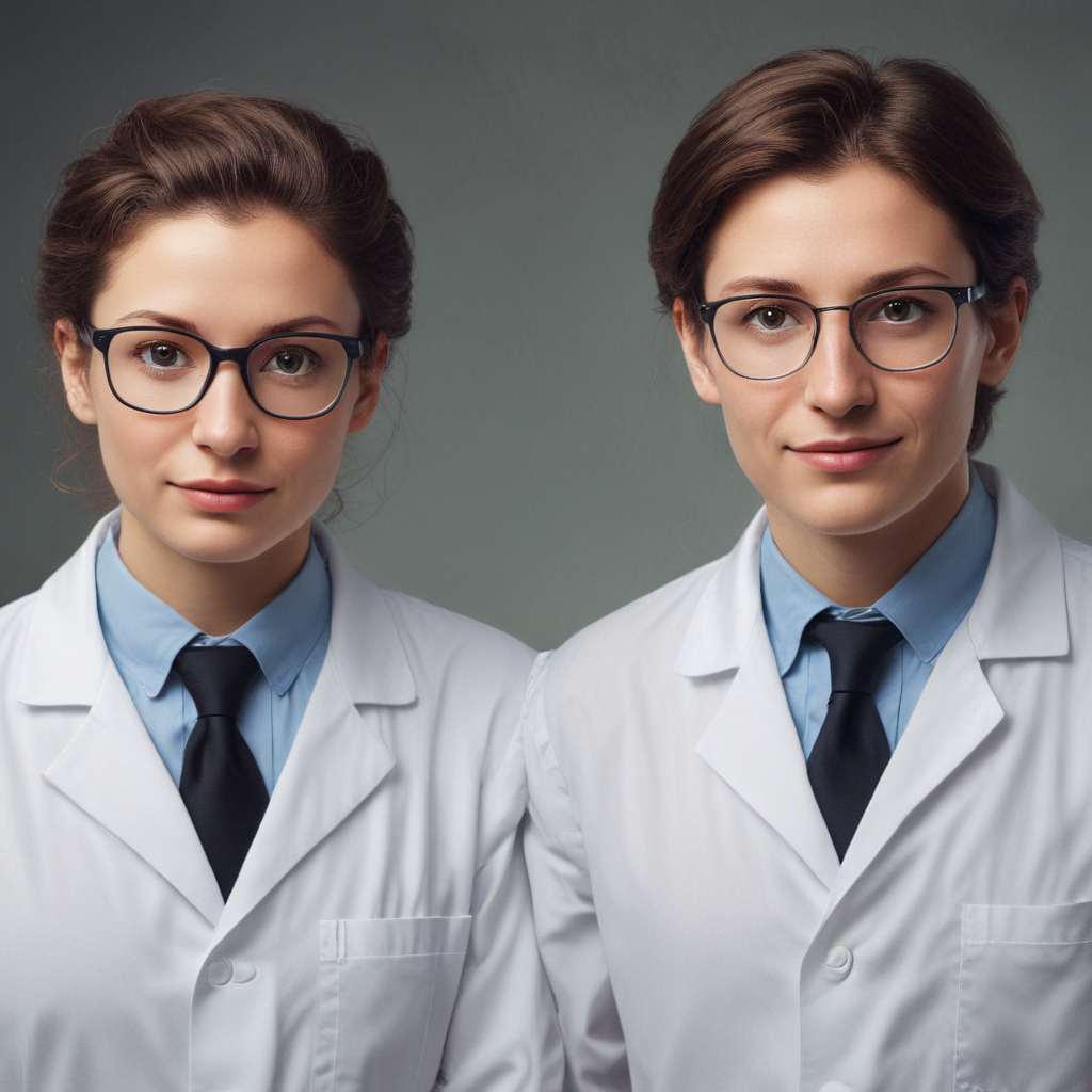 illustration of two scientists