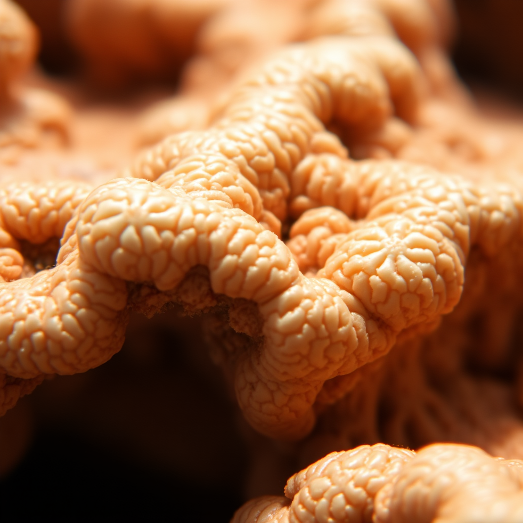 Close-up of a coral reef texture with intricate patterns and details ...