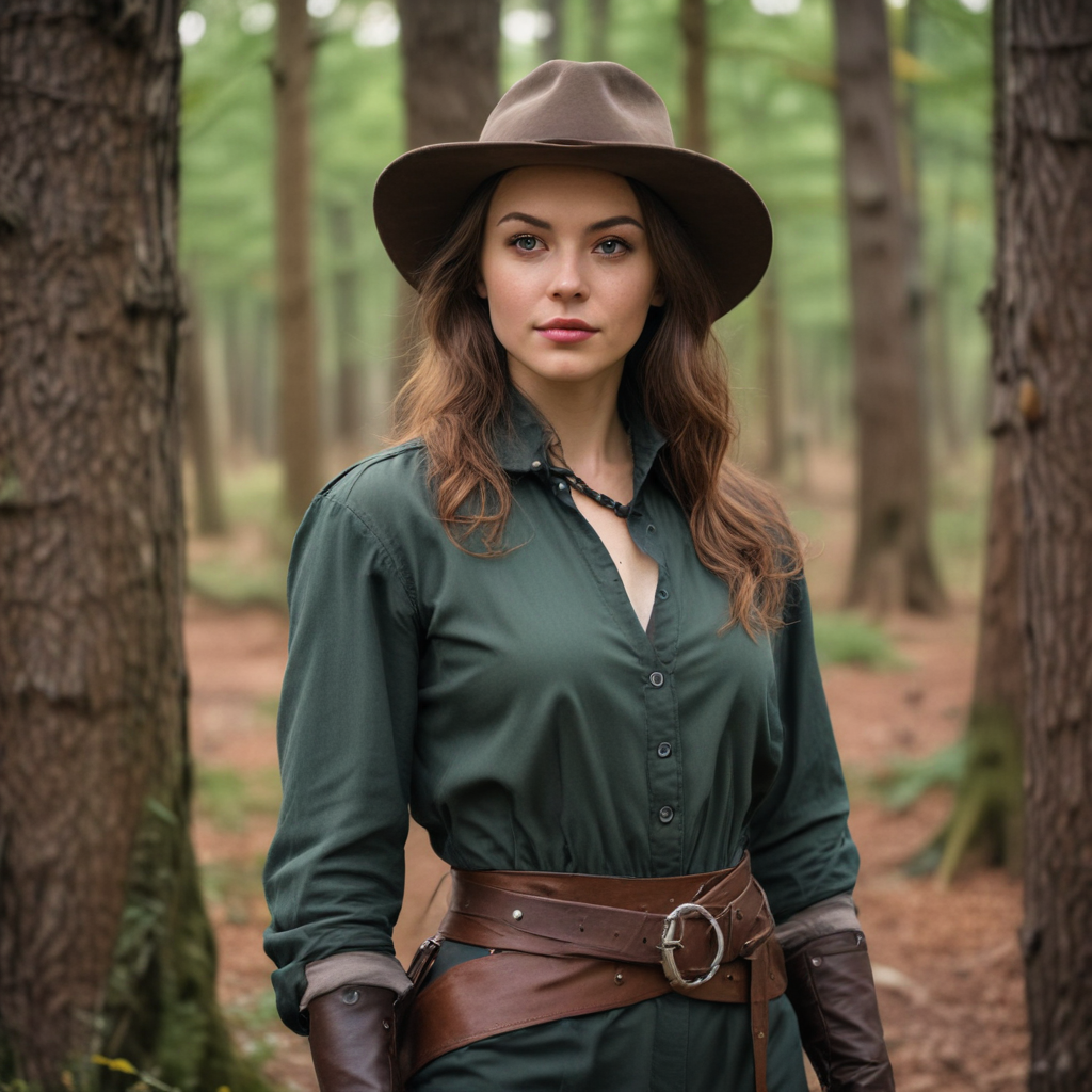 female outlaw in Sherwood Forest