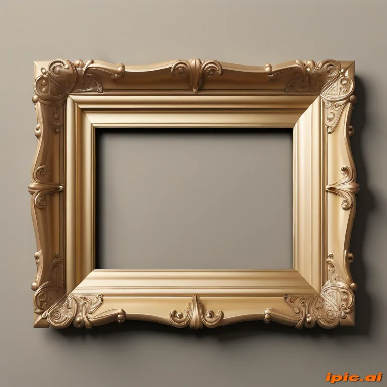 Elegant Gold Picture Frame Ready to Display a Beautiful Artwork