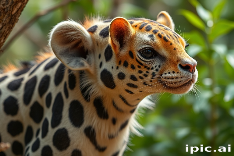 A Beautiful Close-Up of a Spotted Leopard in Its Natural Habitat.