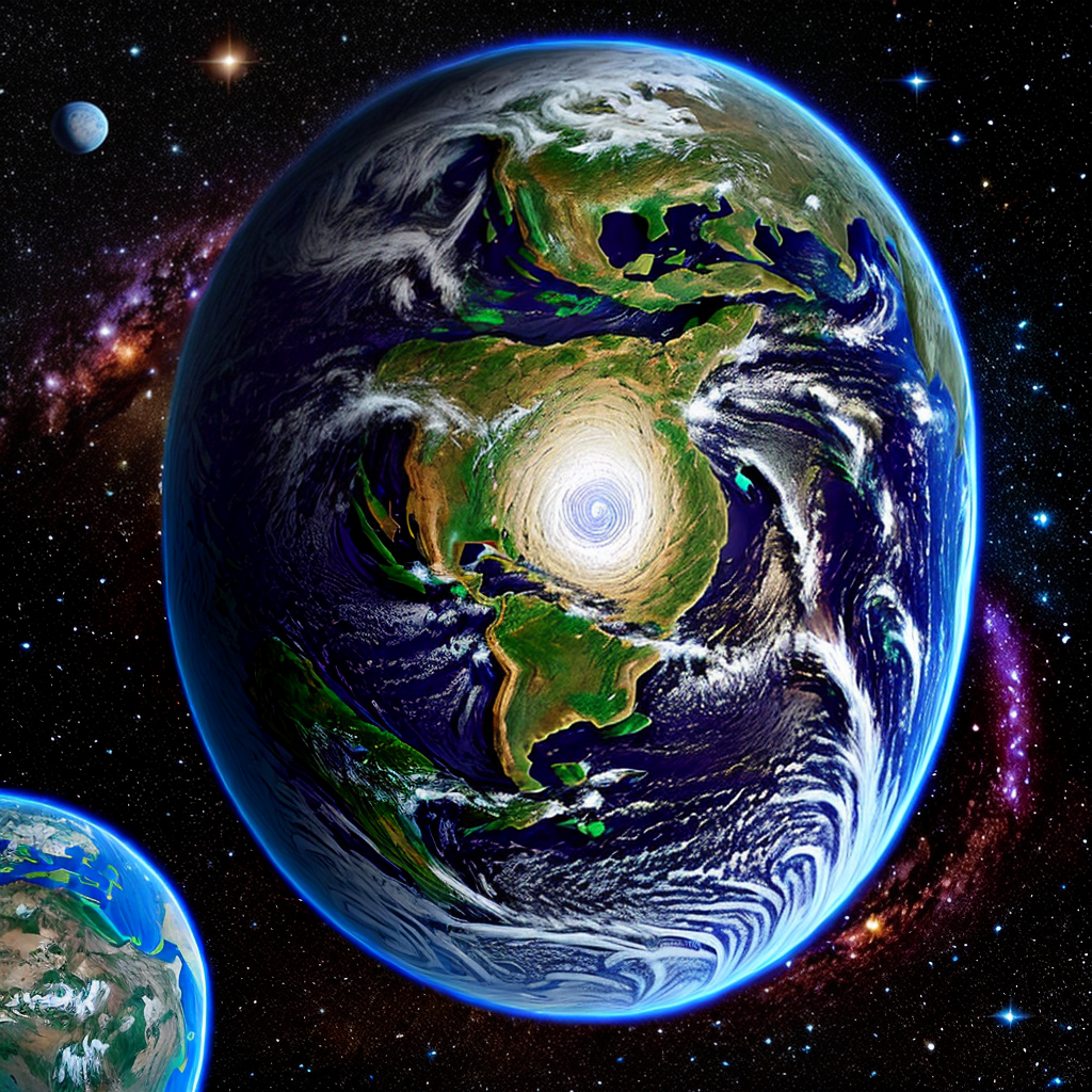 A very clear and accurate picture of planet Earth from outer space
