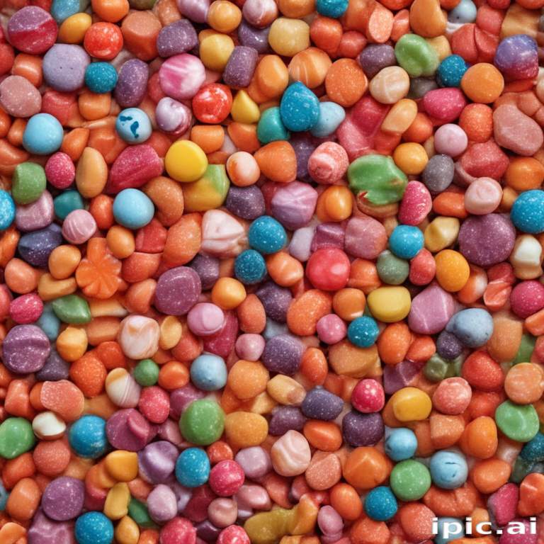 A Colorful Assortment of Tiny Candies and Sugar-Coated Treats.