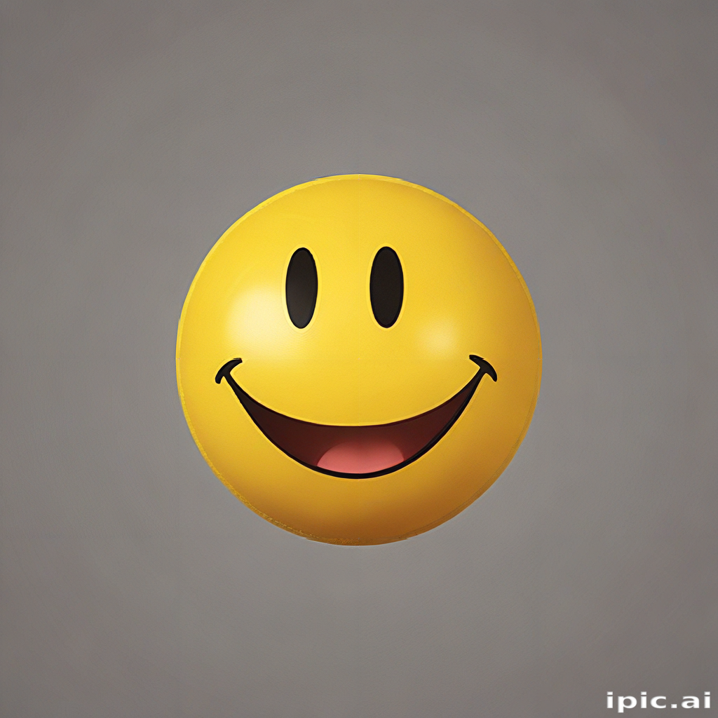 A Bright Yellow Smiley Face Balloon Bringing Joy and Happiness Everywhere.