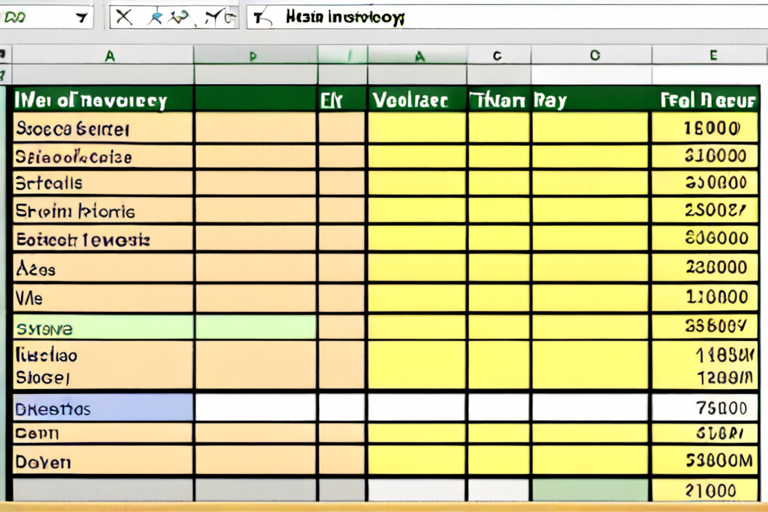 Excel dashboard days inventory outstanding
