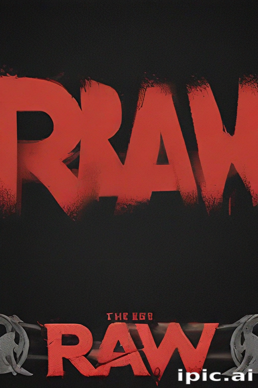 Bold and Impactful Design Featuring the Word 'RAW' in Striking Red