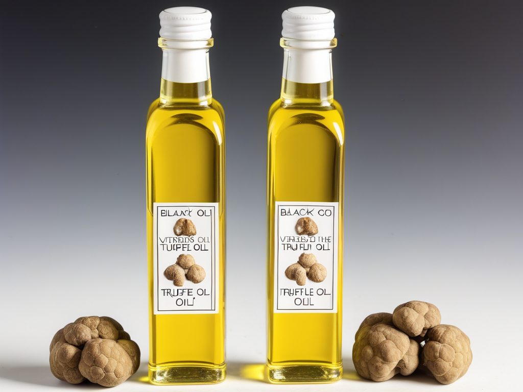 Elegant Bottles of Black Truffle Oil for Gourmet Cooking and Flavor ...