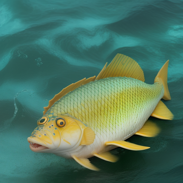 Vibrantly Colored Fish Swimming Gracefully in Tranquil Turquoise Waters