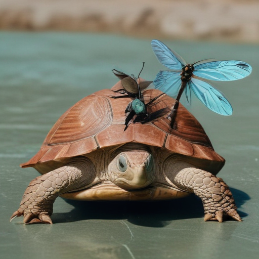 turtle with dragonfly wings
