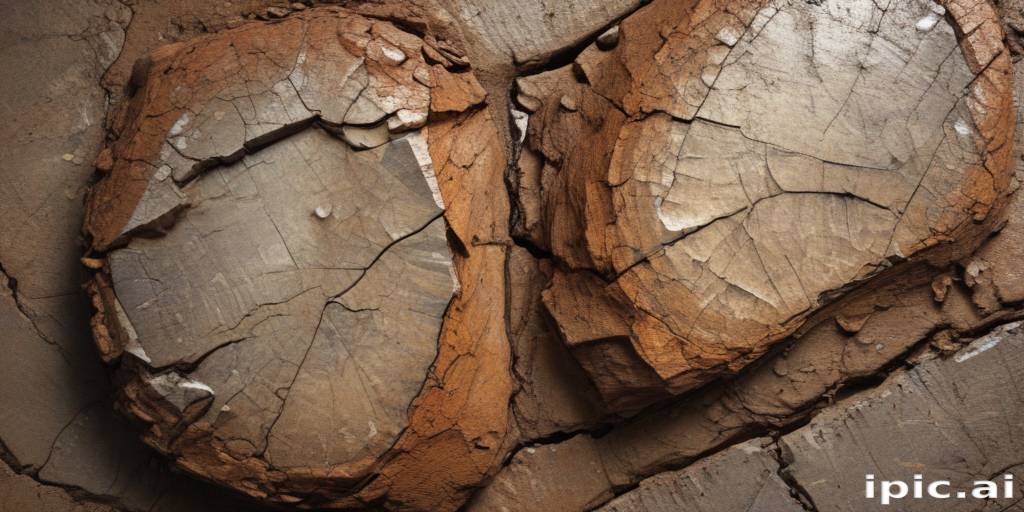 Ancient Fossils Embedded in Rock Layers Displaying Unique Geological ...