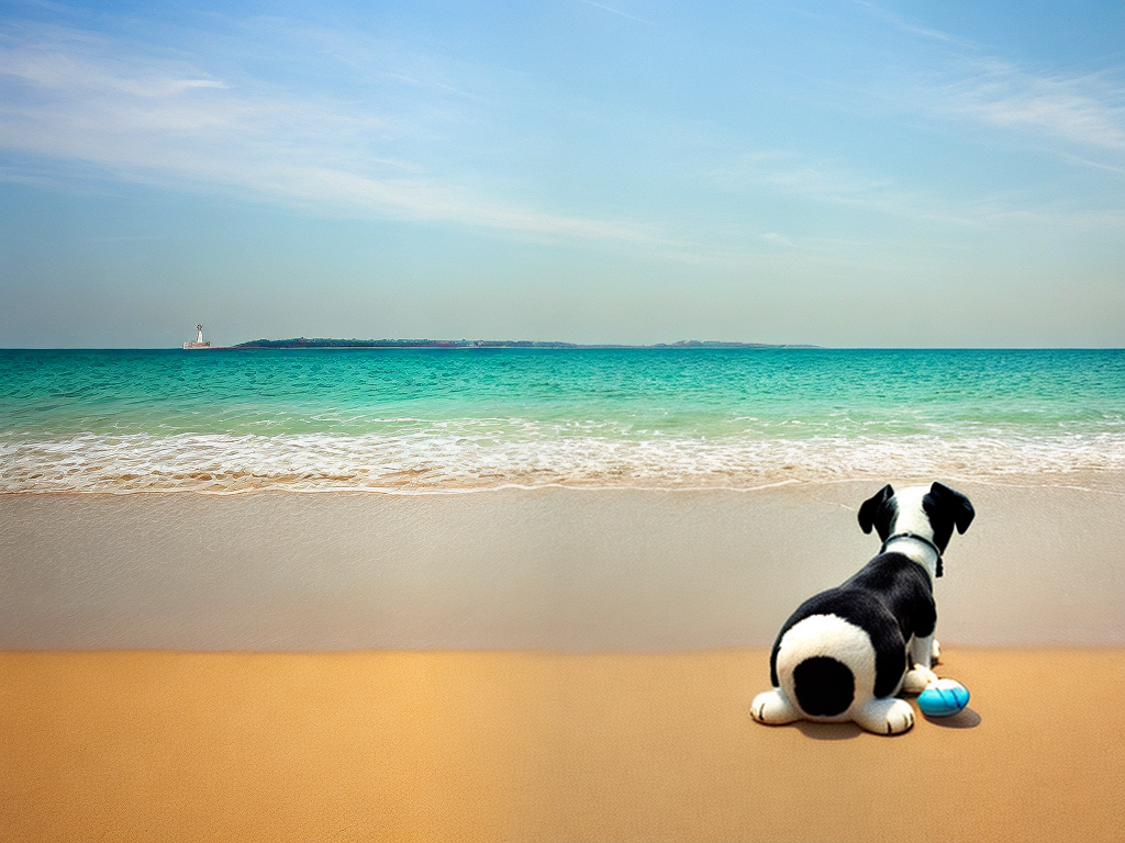 cartoon snoopy dog in beach